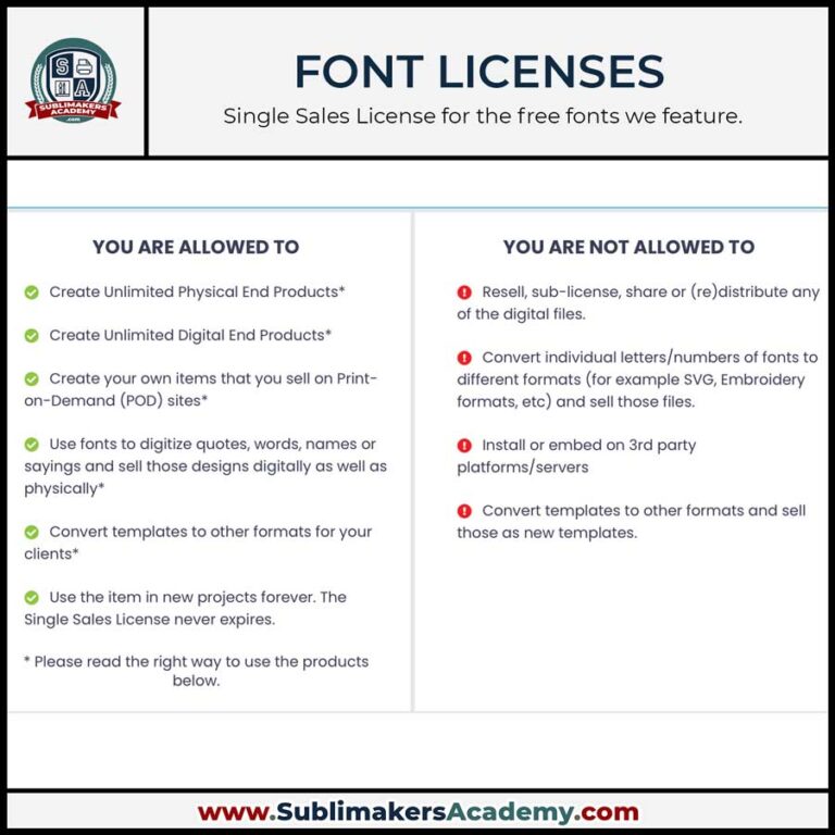 Choosing The Right Fonts For Your Sublimation Designs