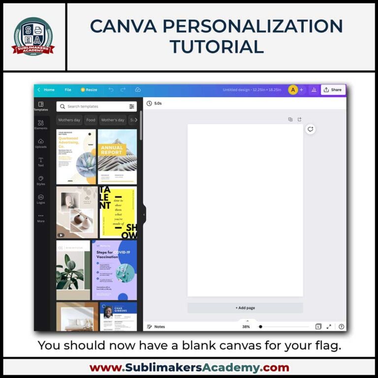 How To Use Canva To Personalize A Sublimation Garden Flag