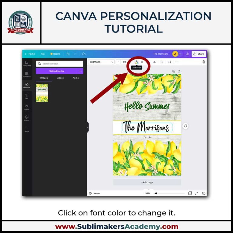 How To Use Canva To Personalize A Sublimation Garden Flag