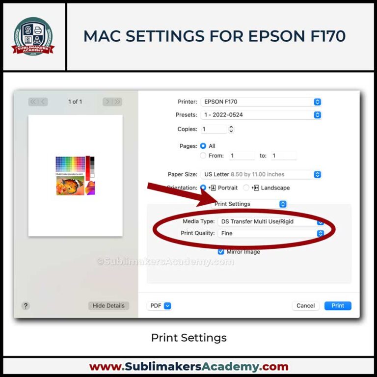 Epson SureColor F170 Dye Sublimation Printer Review