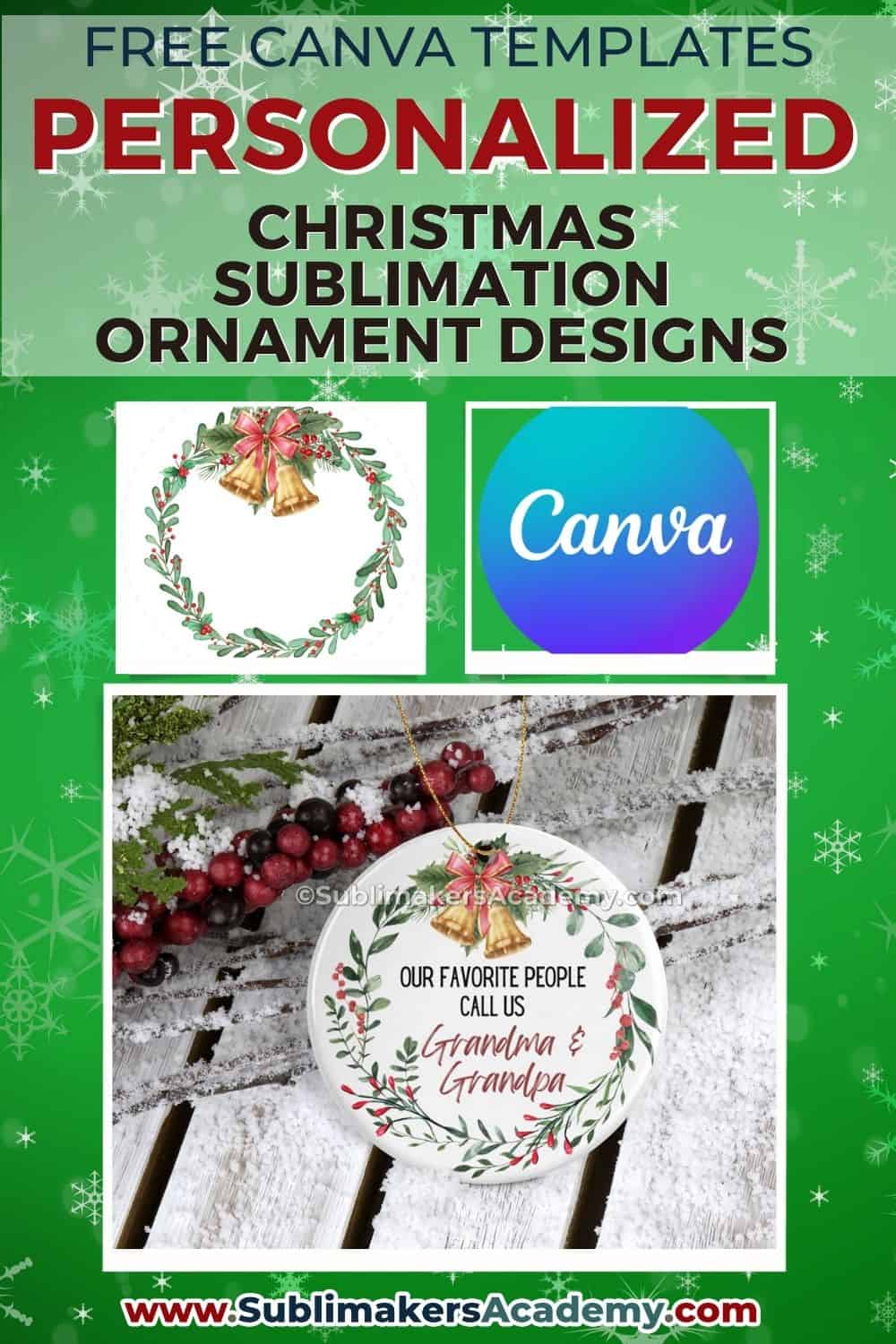 Customizable Free Sublimation Ornament Designs