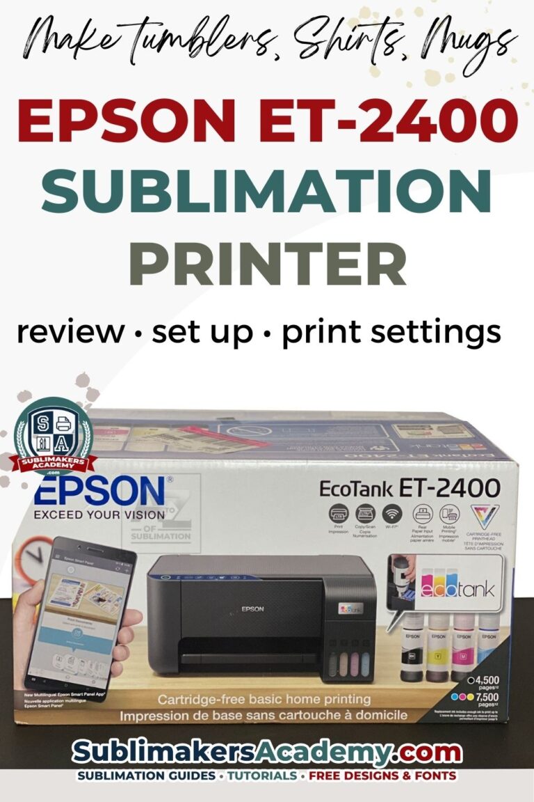 Converted Epson Ecotank ET-2400 Sublimation Printer Review